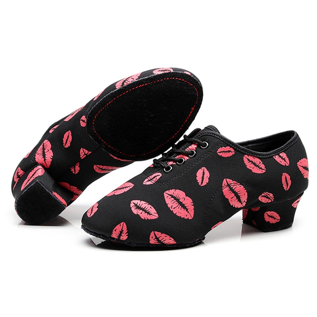 Women's Latin Shoes Practice Trainning Dance Shoes Line Dance ...