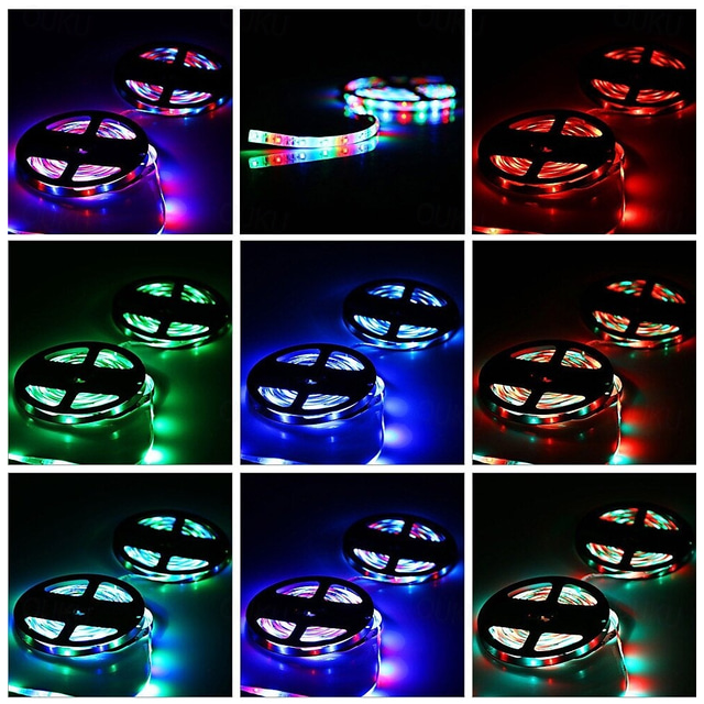 3x5M 49ft LED Strip LightsParty TV Backlight Décor 900 2835SMD RGB ...
