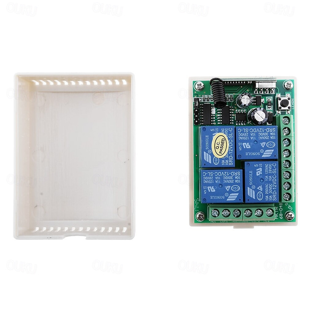 DC12V 4CH wireless remote control switch /Smart relay receiver 10A ...