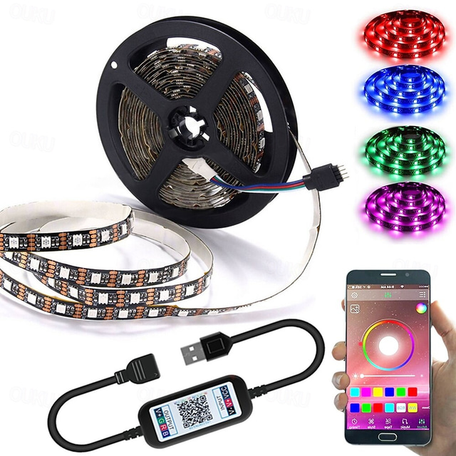 App Intelligent Control Bluetooth Mesh Smart Led Lights Strip 1M 2M 3M ...