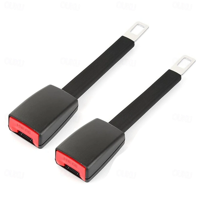 2pcs Car Auto Seat Belt Extender Extention Buckle Safety Clip Universal ...