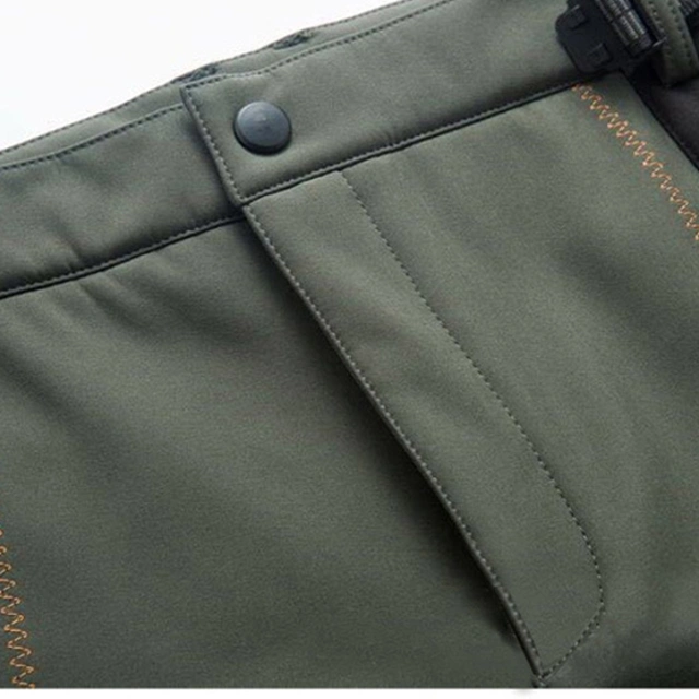 Herren Hose Winter Fleece Gefütterte Wasserdichte Wanderhose Hose