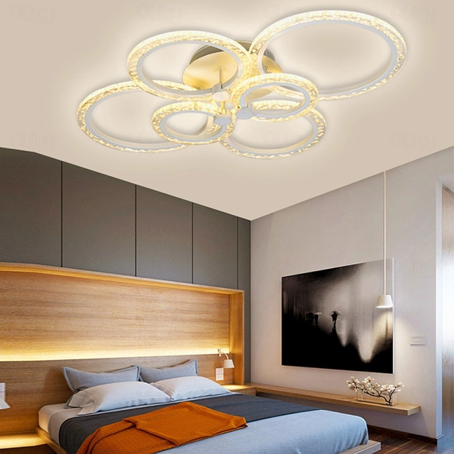 LED Ceiling Light Bubble Acrylic Style Artistic Modern Dimmable Ceiling ...