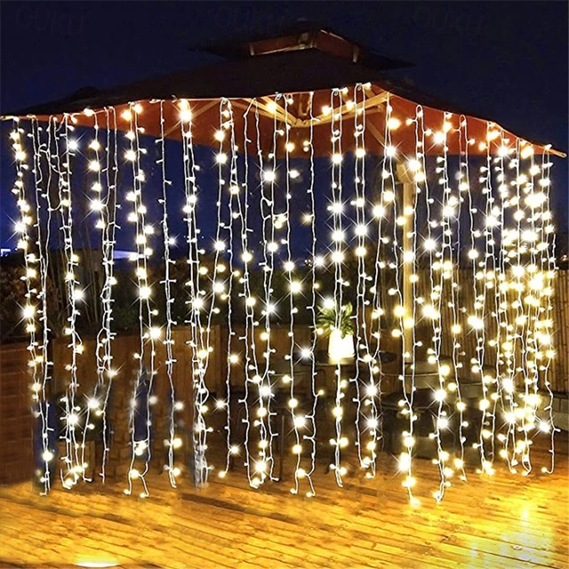 Curtain String Lights 3x1M 3x2M 3Mx3M Curtain Lights 24V Low Voltage ...