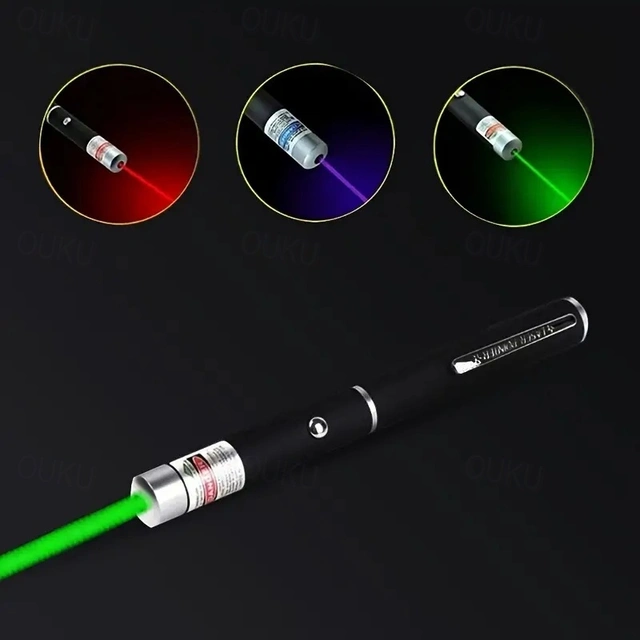 1PCS Laser Pointer, Red, Green And Purple Three-color Laser Pointe ...
