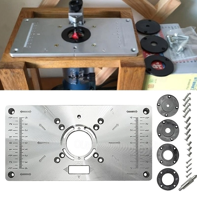 1pc Multifunctional Aluminium Router Table Insert Plate For Woodworking ...