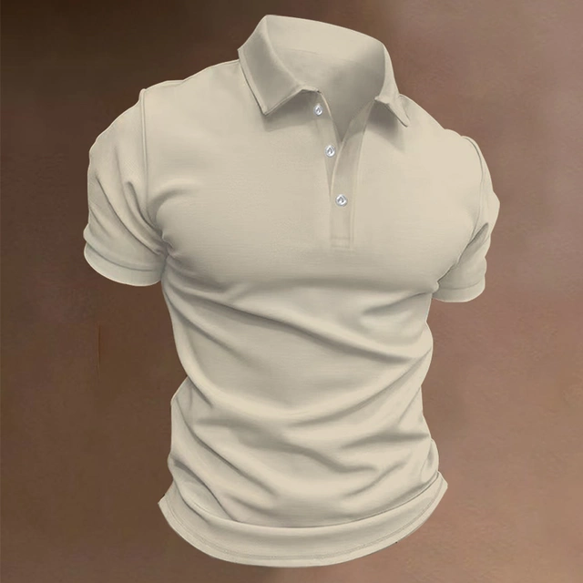 Men's Sport Polo Polo Shirt Casual Holiday Lapel Short Sleeve Fashion ...
