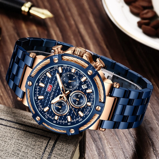 MINI FOCUS Chronograph Multifunction Quartz Mens Watches Luxury ...