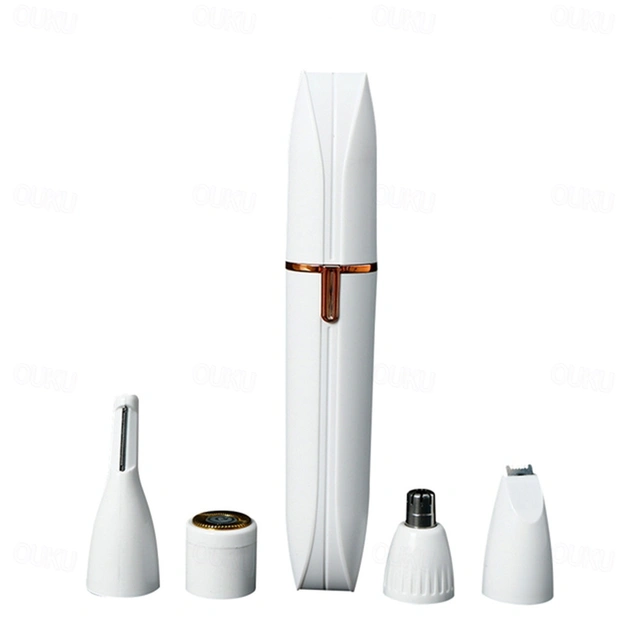 Portable 4 in 1 Electric Epilator Women Eyebrow Nose Lady Trimmer ...