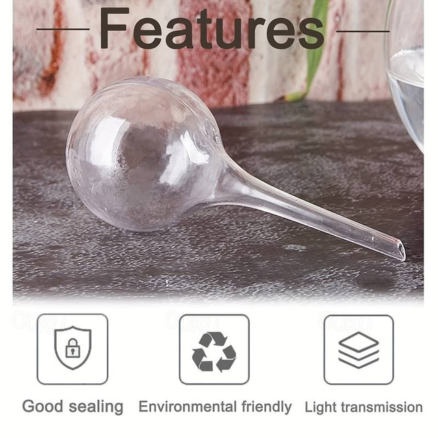 6pcs Plant Watering Globes Self Watering Bulbs PVC Automatic Watering ...