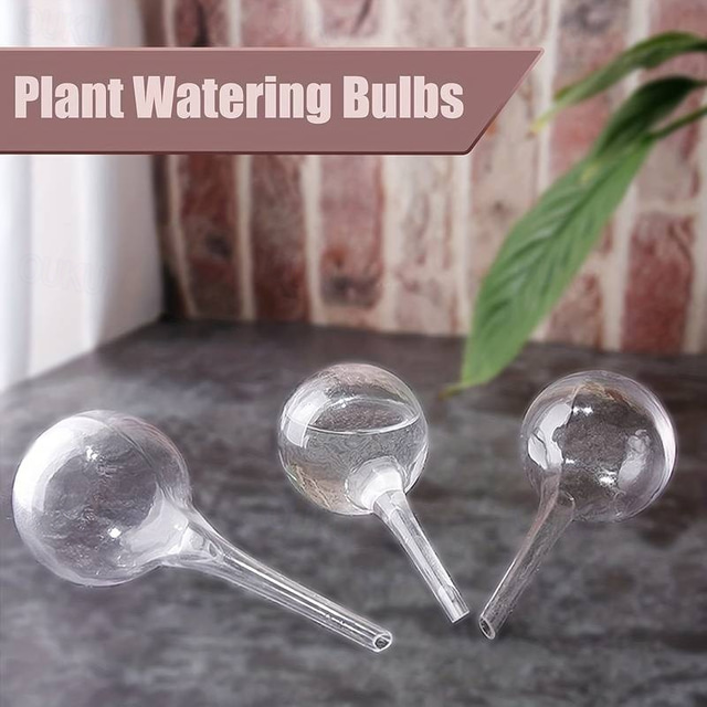 6pcs Plant Watering Globes Self Watering Bulbs PVC Automatic Watering ...