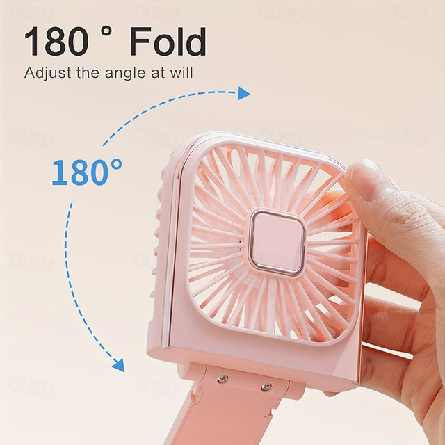 5-in-1 Mini Portable Fan – Foldable Wearable USB Fan with 3000mAh ...