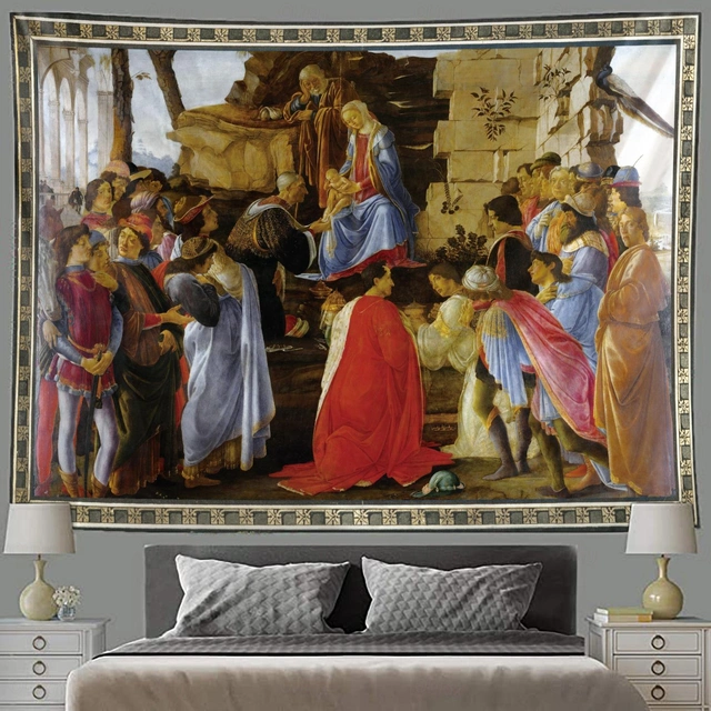 Sandro Botticelli Hanging Tapestry Wall Art Large Tapestry Mural Decor ...