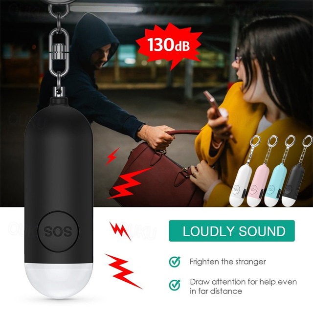 Self Defense Women Alarm 130dB Girl Security Protect Alert Personal ...