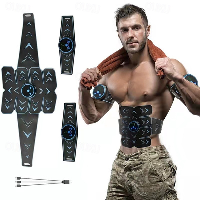 EMS ABS Trainer Abdominal Electro Stimulator Electrostimulation USB ...