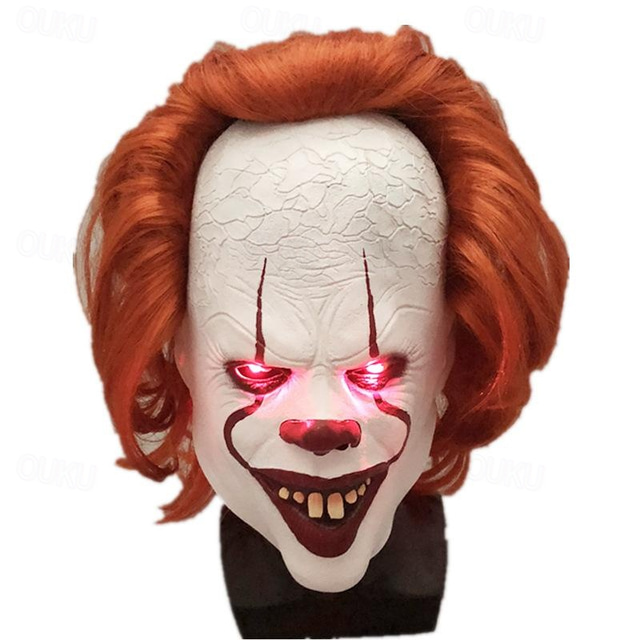 Pennywise Killer Clown Halloween Mask It Horror Scary Costume Adults ...