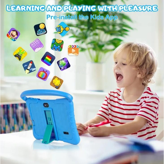 7 Inch Kids Education Tablet PC 2GB RAM32G ROM , Safety Eye Protection ...