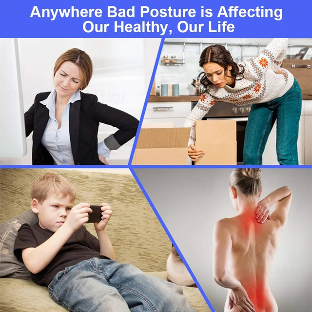 Smart Posture Corrector Invisible Correction Belt Reminder Sitting ...