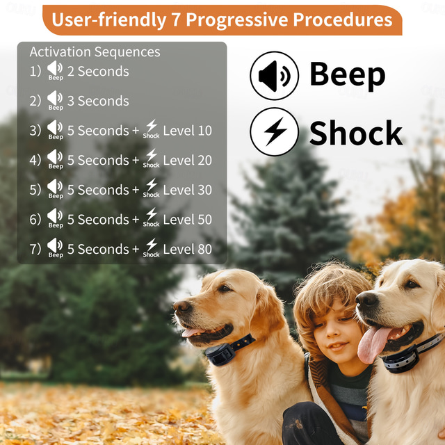 Bark Collar for Dogs Automatic Barking Collars 2 Pack Anti Barking ...