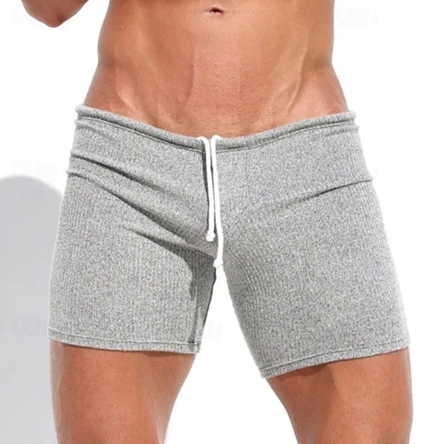 Men's Bermuda Shorts Sweat Shorts Shorts Drawstring Elastic Waist Plain ...