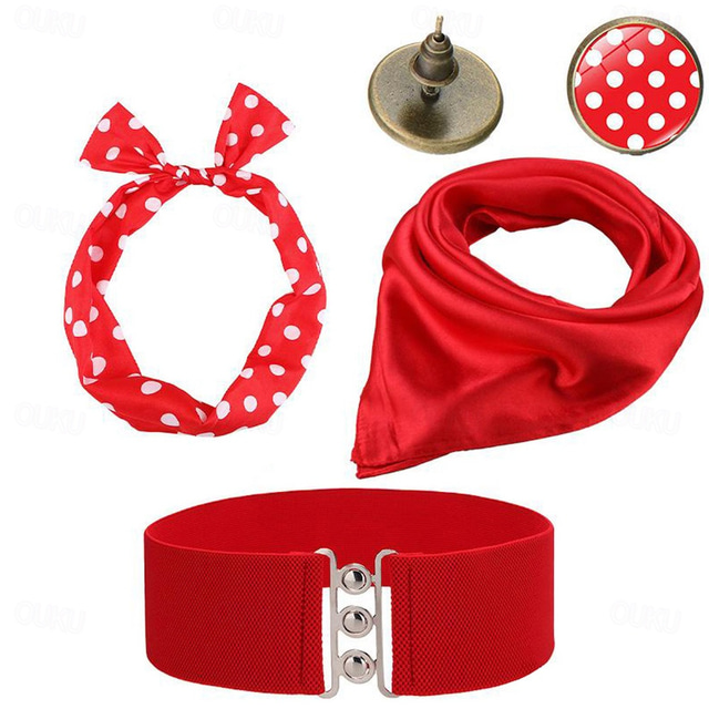 50s Accessories Set Retro Vintage 1950's Women Costume Accessories Kit ...