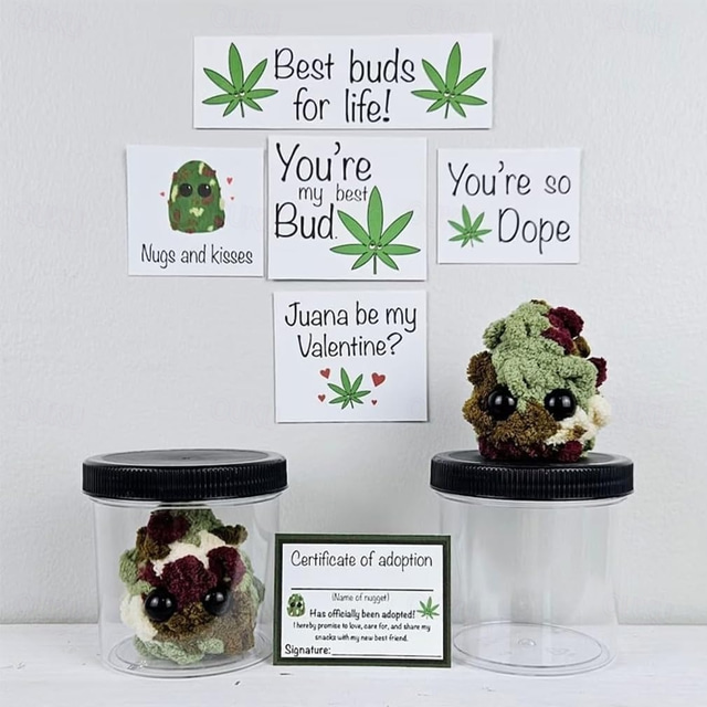 Adopt a Weed Nugget Plushie, Little Weed Nugget Plushie with ...