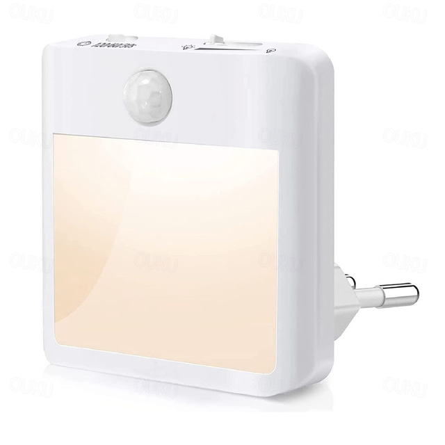 LED Night Light Smart Motion Sensor Dimmable Emergency Lamp White Warm ...