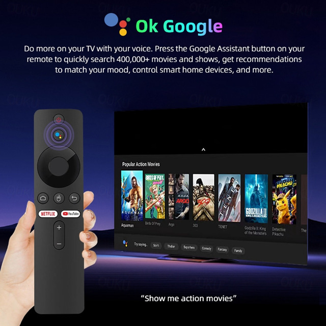 G96 4K Smart TV Stick Android 10 ATV OS Top Set Box Allwinner H313 ...