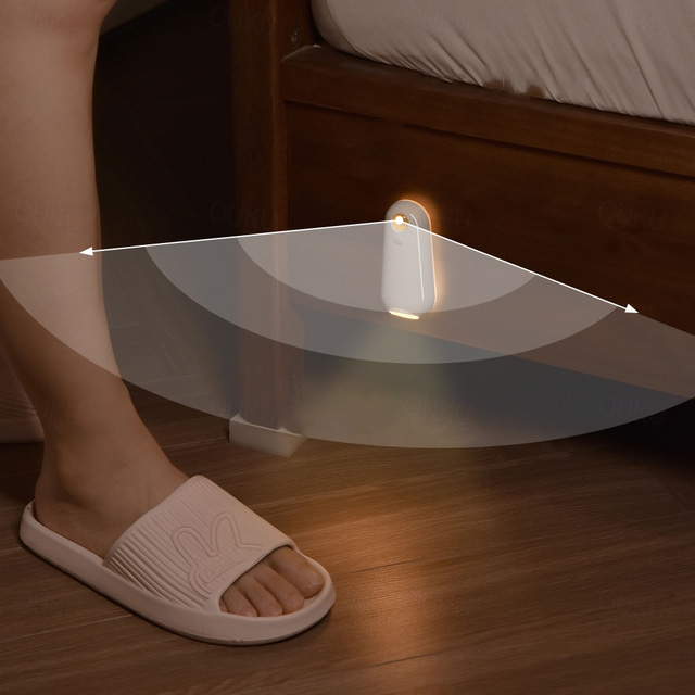 RGB Infrared Motion Sensor Night Light, Rechargeable LED Toilet Night ...