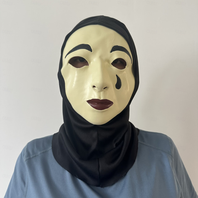 Ghost Halloween Mask Full Head A Haunting in Venice Scary Costume ...