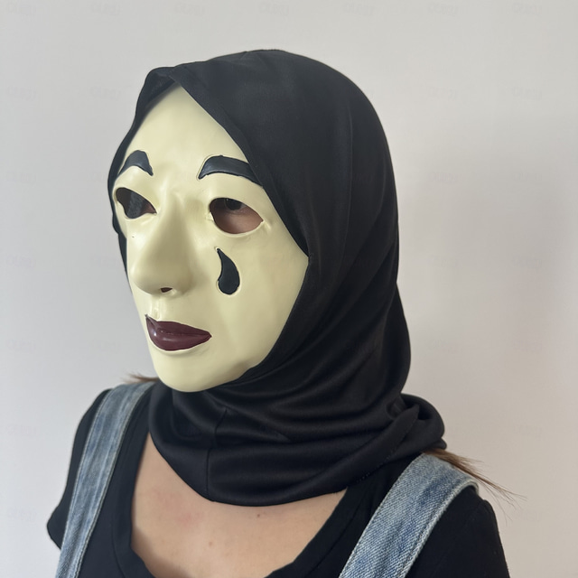 Ghost Halloween Mask Full Head A Haunting in Venice Scary Costume ...