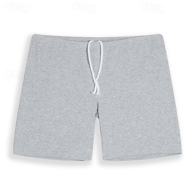 Men's Bermuda Shorts Sweat Shorts Shorts Drawstring Elastic Waist Plain ...