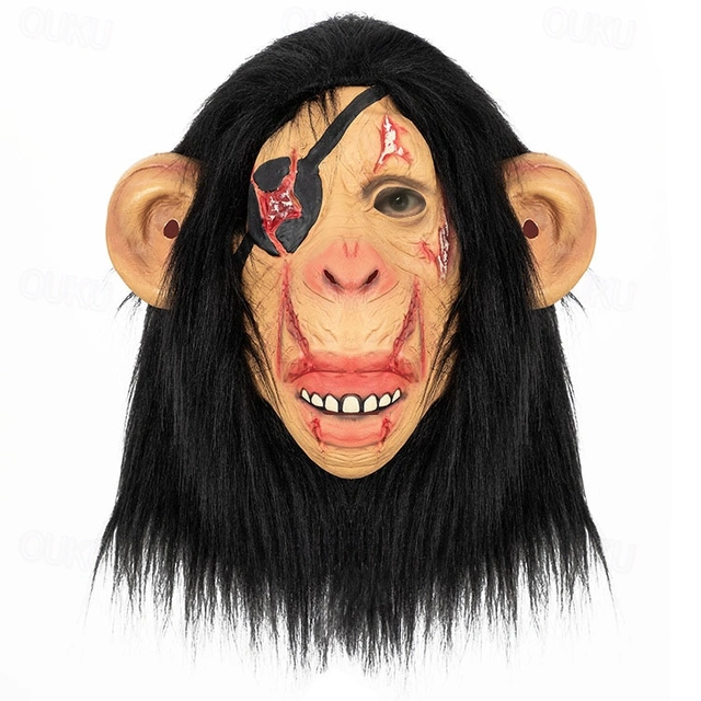 Gorilla Halloween Mask Full Head Kingdom of the Planet of the Apes ...