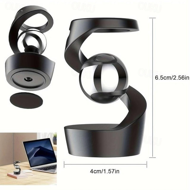 Anti-gravity Levitating Desk Toy Gyroscope, Optical Illusion Kinetic ...