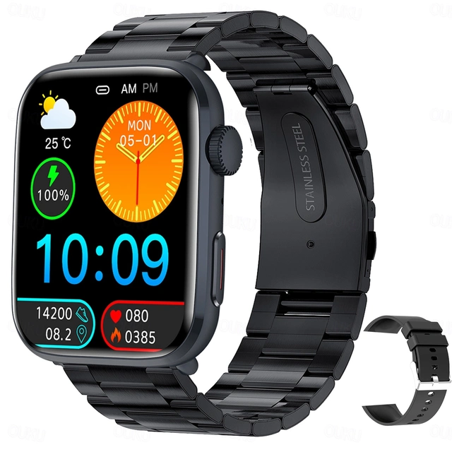 T90 Smart Watch with 1.91 Screen, Fitness Tracker, Temperature Monitor ...