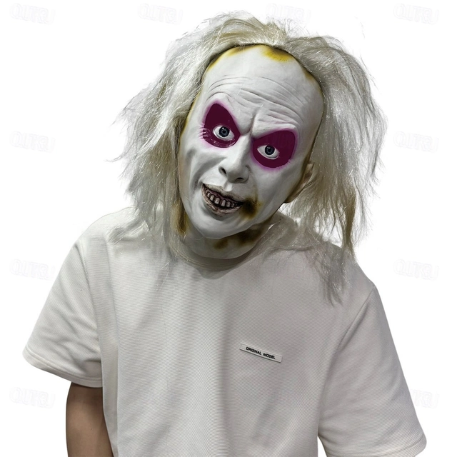 Zombie Halloween Mask / Full Head / Realistic Mask Beetlejuice Scary ...