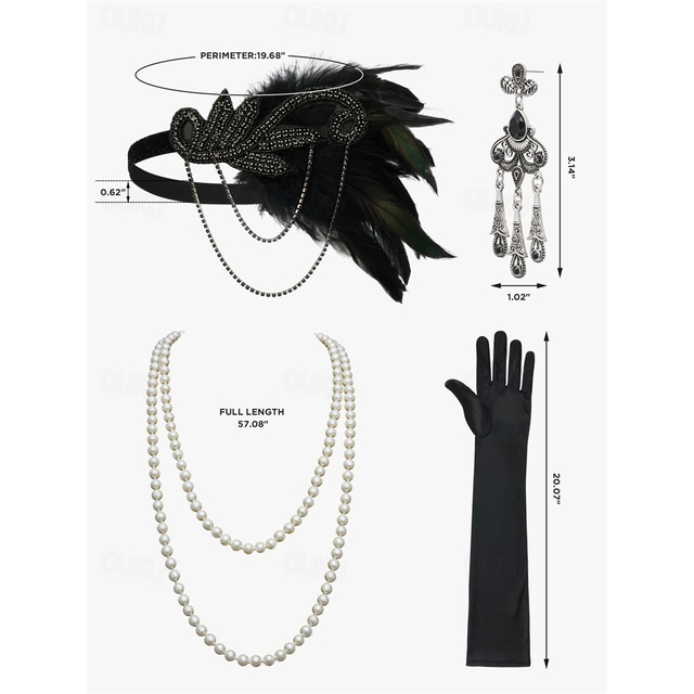 Roaring 20s 1920s Knee Length Flapper Dress Outfits Cocktail Dress ...