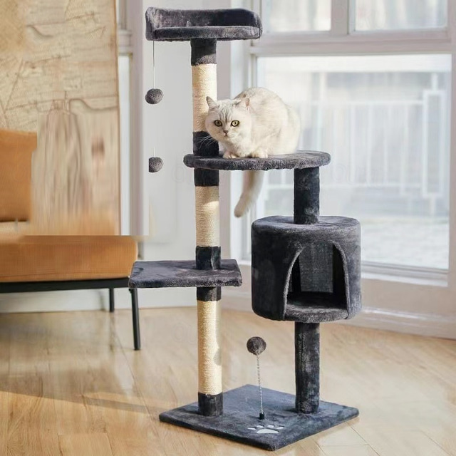 45.67 Inches Cat Tree/Cat Tree House and Towers for Large Cat/Cat ...