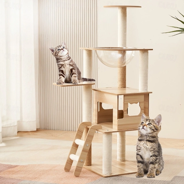 47.24 Inches Cat Tree/Cat Tree House and Towers for Large Cat/Cat ...