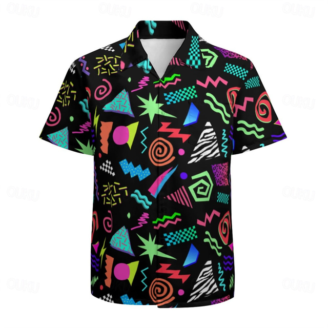 Retro Vintage 1980s Shirt Aloha Shirt Hippie Psychedelic Fancy Dress ...