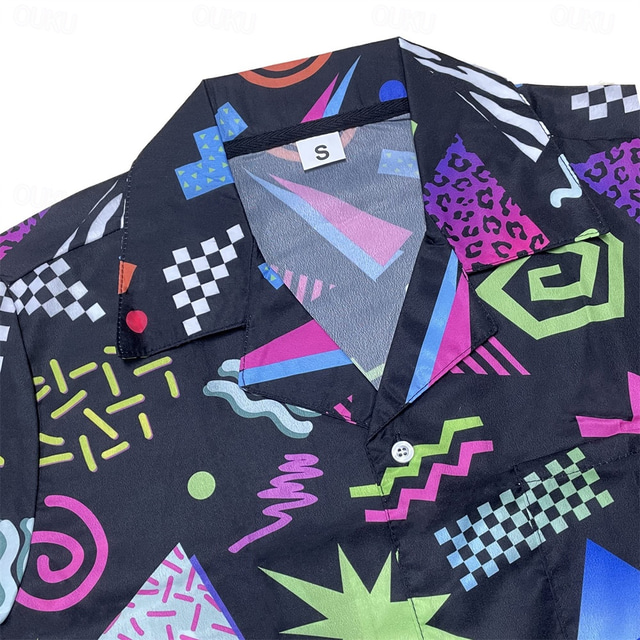 Retro Vintage 1980s Shirt Aloha Shirt Hippie Psychedelic Fancy Dress ...