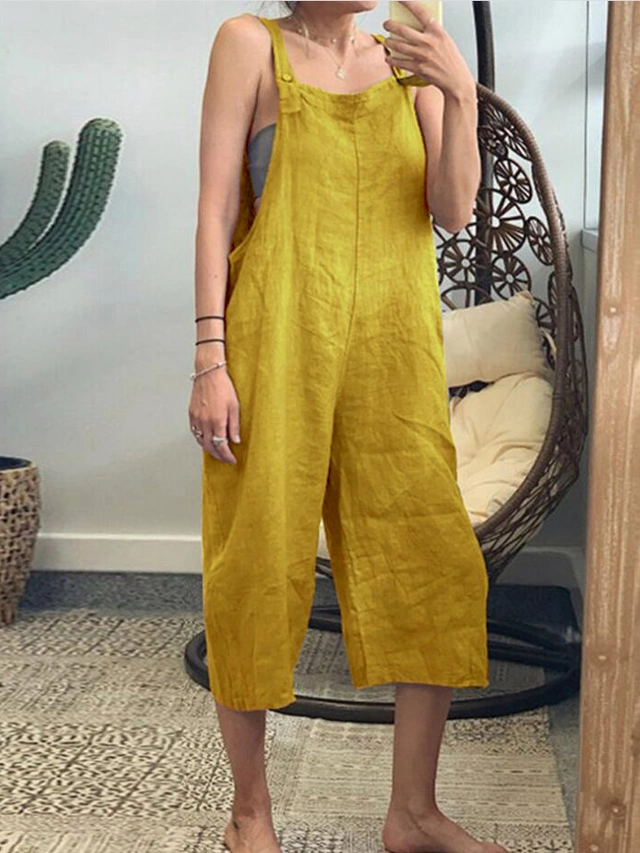 Damen Overall Latzhose Hose Ausgebeult Klassicher Stil Ausgehen ...
