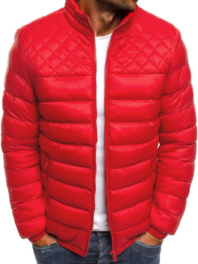 Men's Coat Padded Outdoor Casual / Daily Vacation Going out To-Go ...