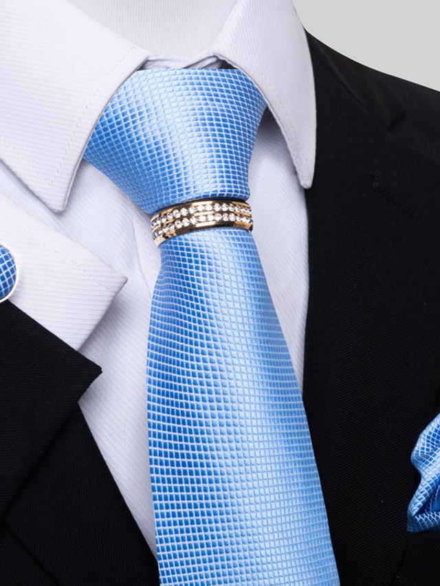 Corbatas de moda para hombre a cuadros amarillo claro rojo oscuro azul ...