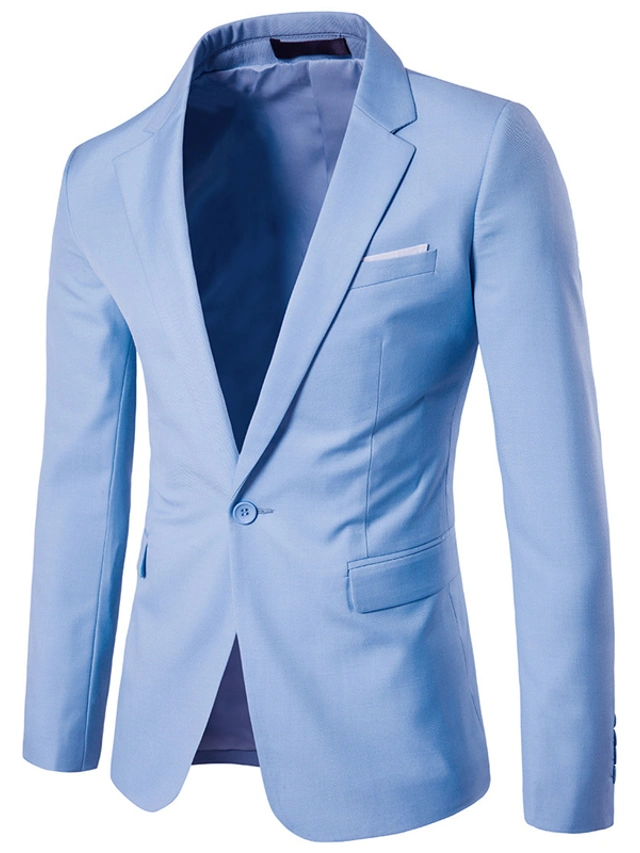 Men's Party Valentine's Blazer Jacket Regular Tailored Fit Solid ...