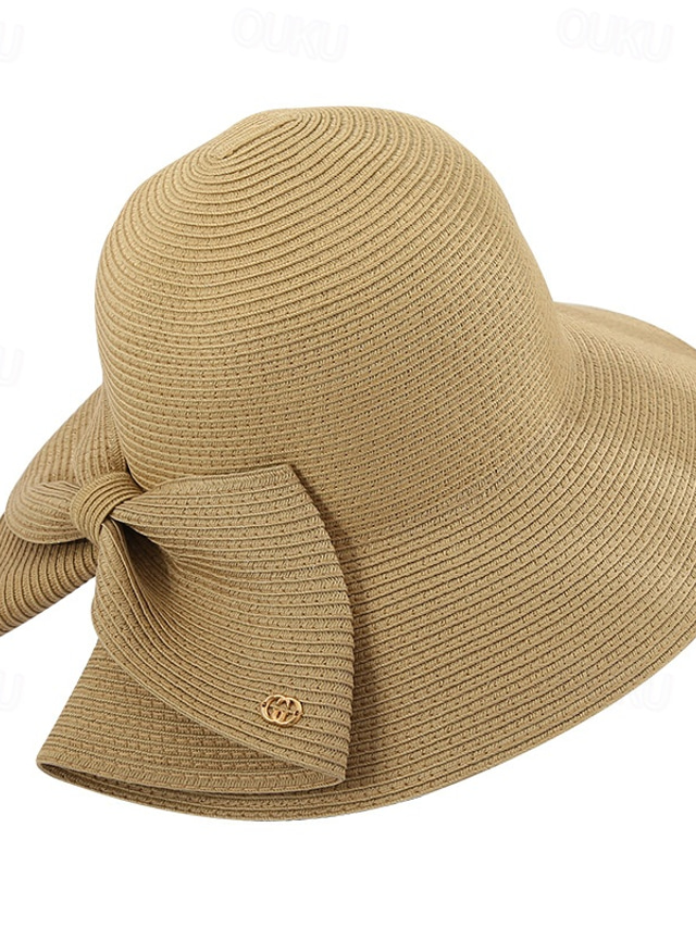 Women's Hat Straw Hat Sun Hat Portable Sun Protection Breathable Street ...